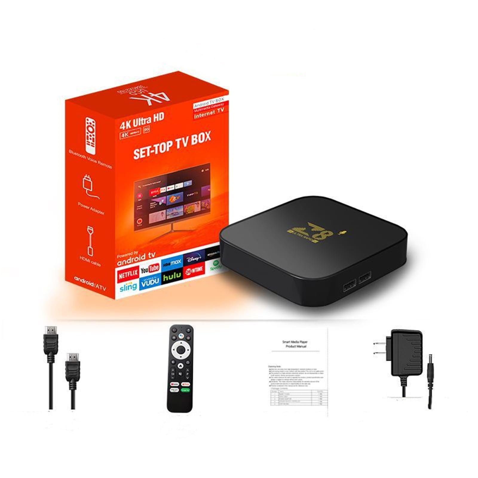 Convertidor Tv Box Set-Top 4K Ultra HD 8Gb+128Gb - Tienda EmeKu